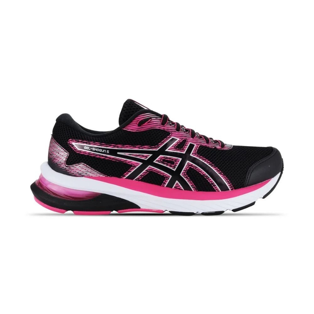 Tênis Running Feminino Gel Shogun 5 Asics Preto E Pink