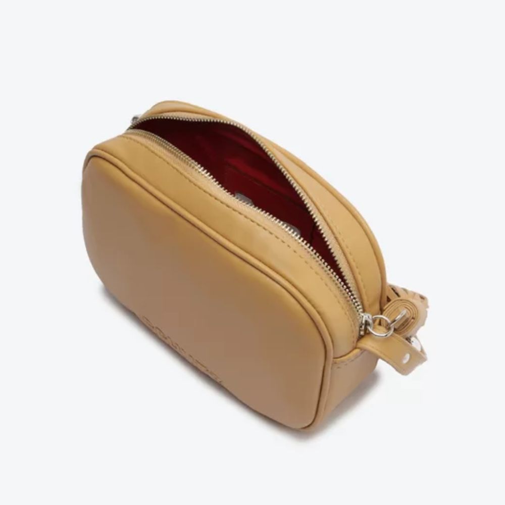 Bolsa Tiracolo Feminina Pequena Kate Balls Schutz Bege