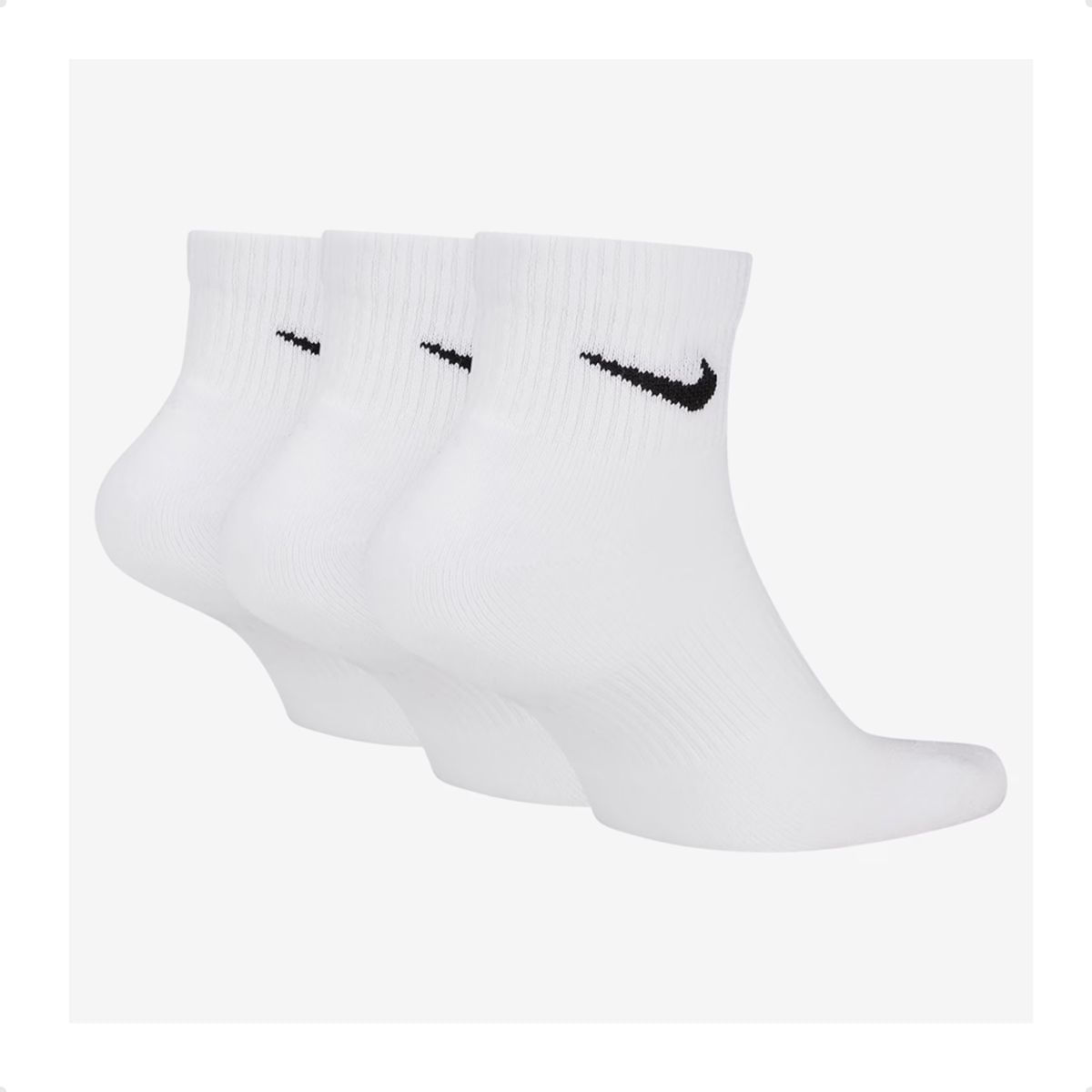 Kit Meia Masculina Cano Médio Nike Everyday Plus Cush Ankle 3 Pares Azul