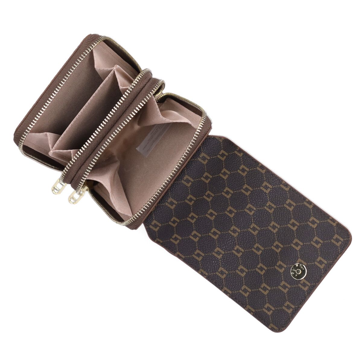 Bolsa Feminina Mini Bag Luz Da Lua Monograma Mocca